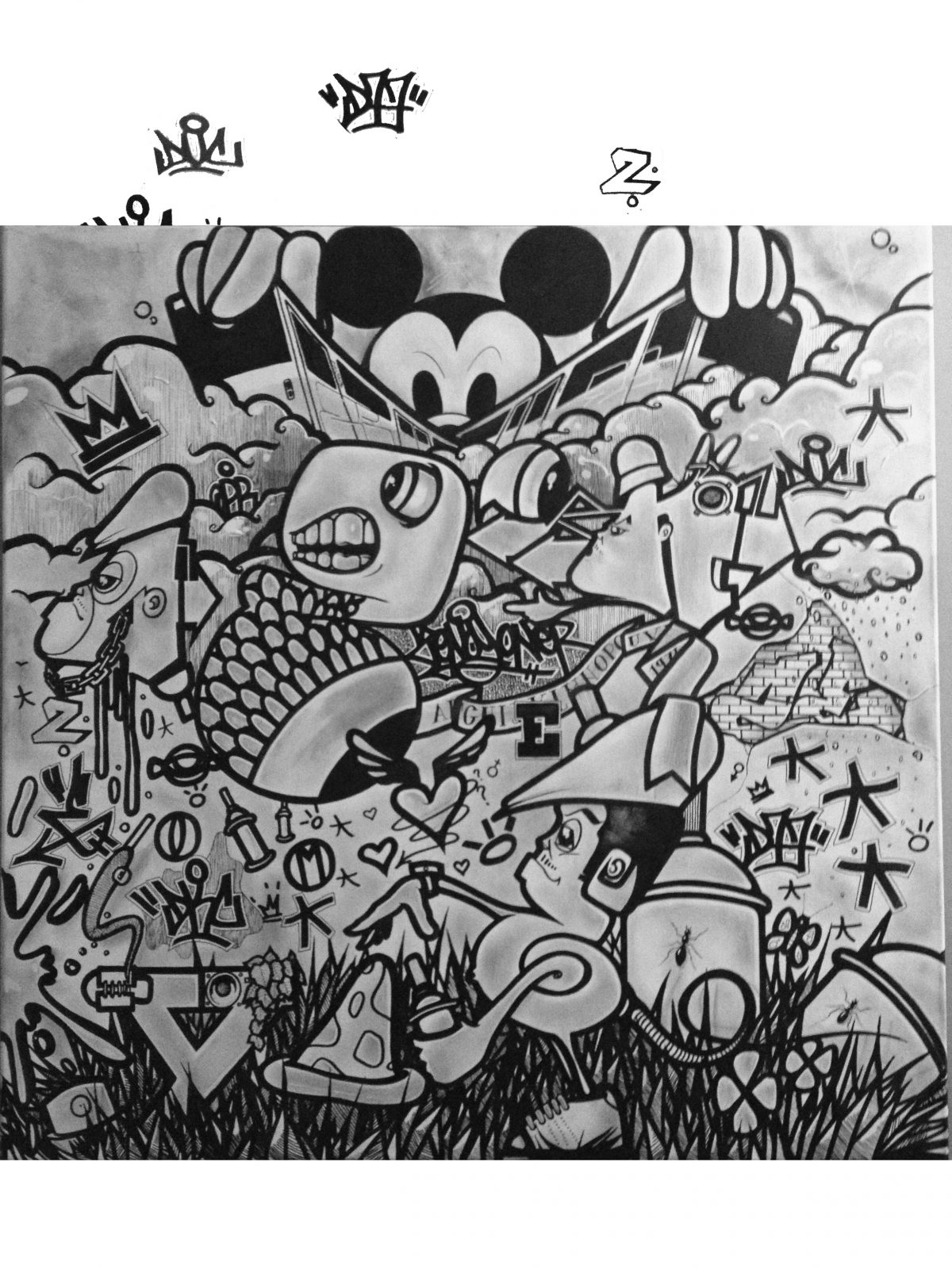 Zenoy street art – Raymond Planchat peintre aérographe cours de ...